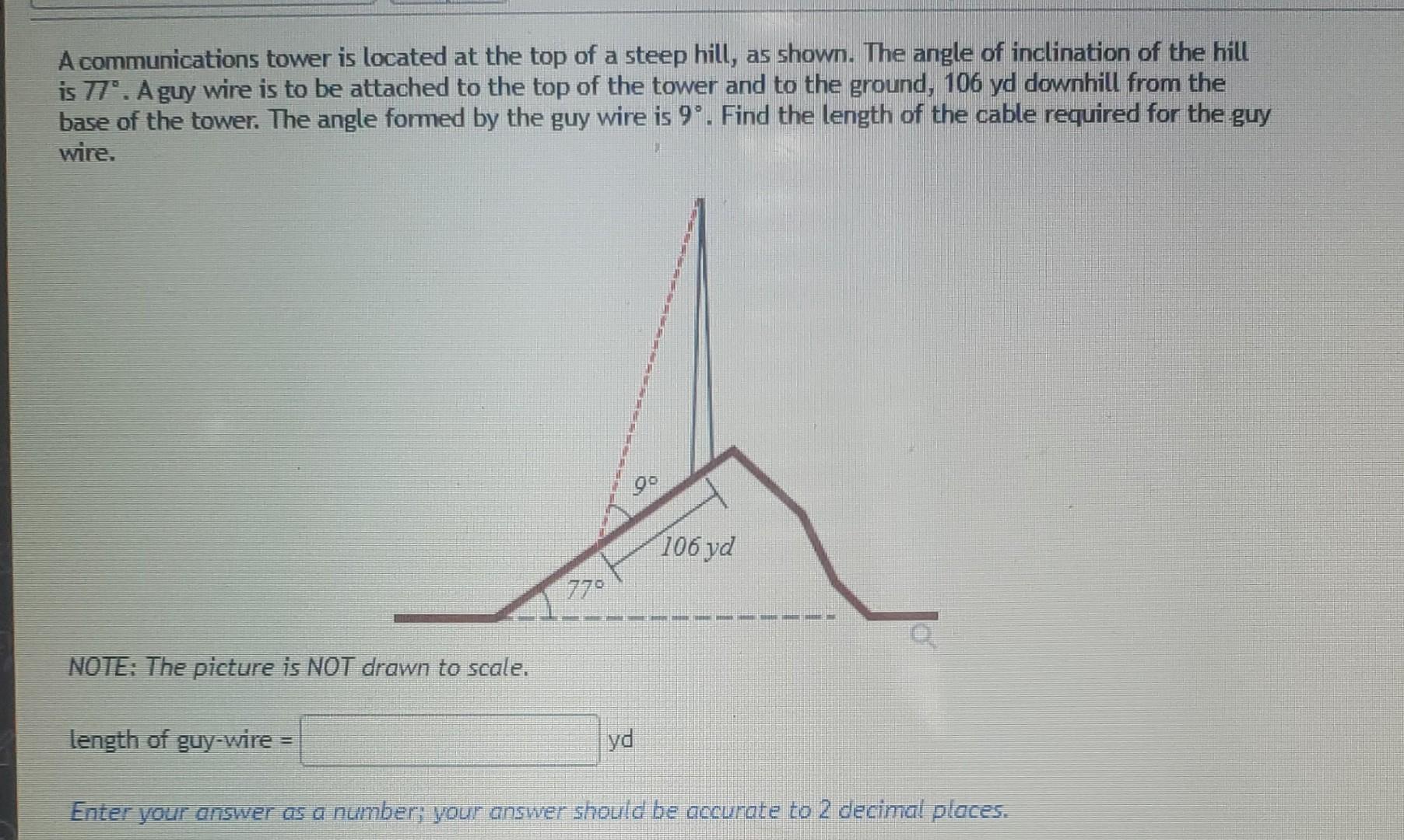 Solved Pls helps! a communication tower is located at the | Chegg.com