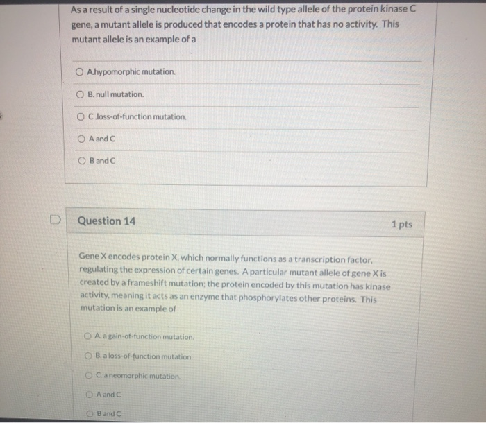 Solved As a result of a single nucleotide change in the wild | Chegg.com