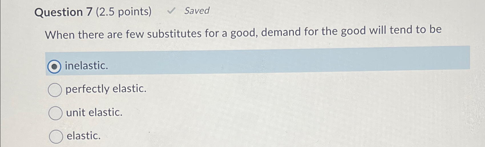 Solved Question 7 (2.5 points) SavedWhen there are few | Chegg.com Solved Question 7 (2.5 points) SavedWhen there are few | Chegg.com
