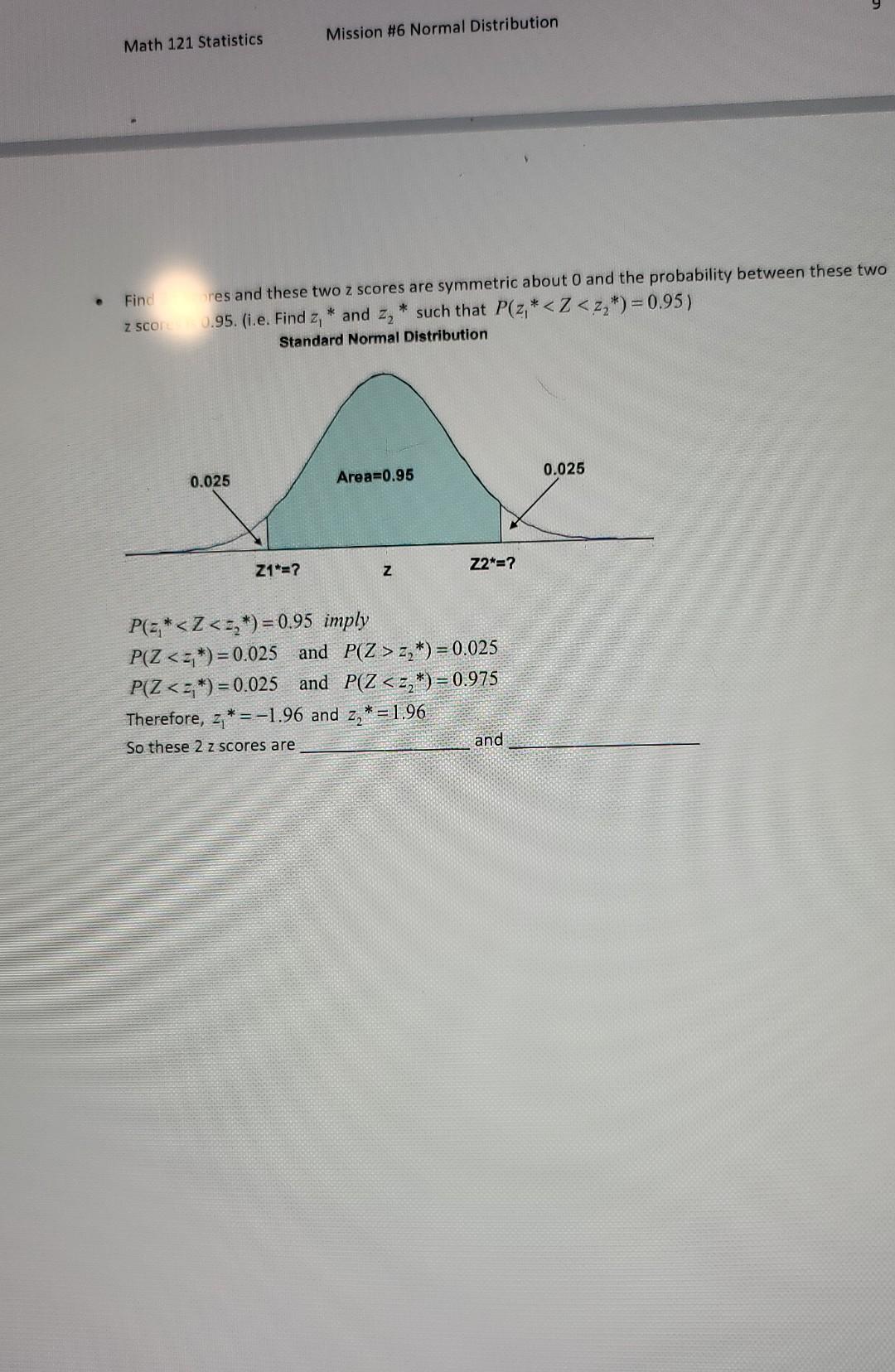Solved Discussion 3. Find Z-Score using Normal Table, or | Chegg.com