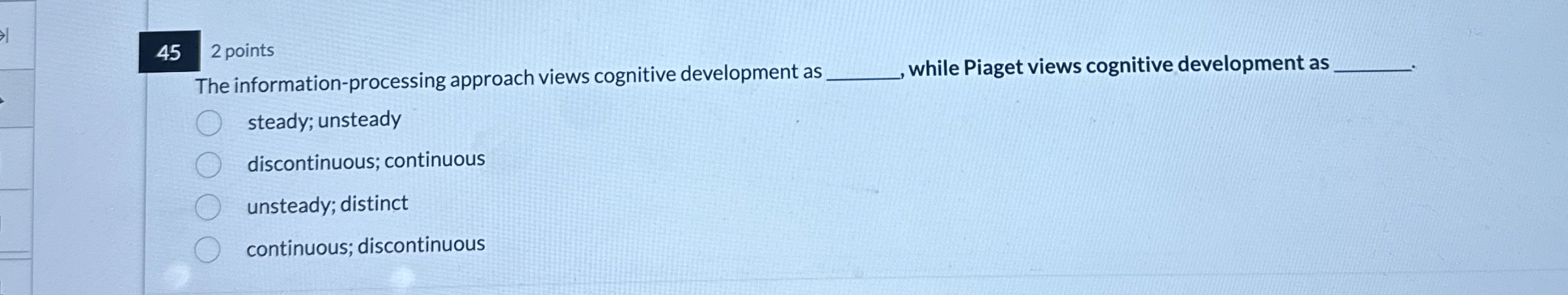 Solved 2 ﻿pointsThe information-processing approach views | Chegg.com