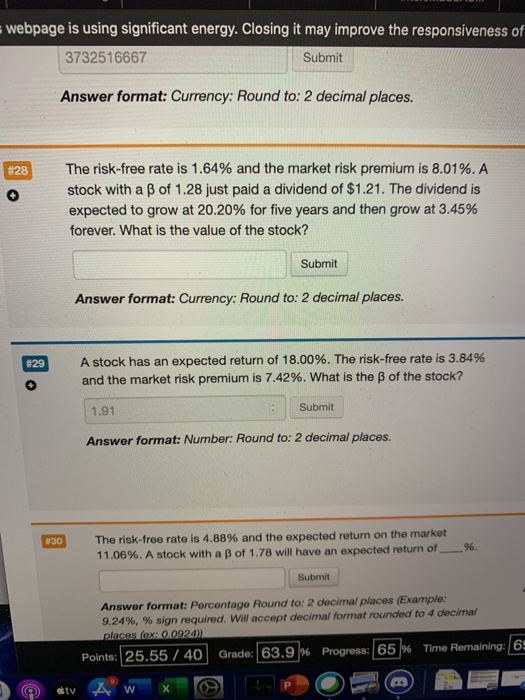 Solved =webpage is using significant energy. Closing it may | Chegg.com