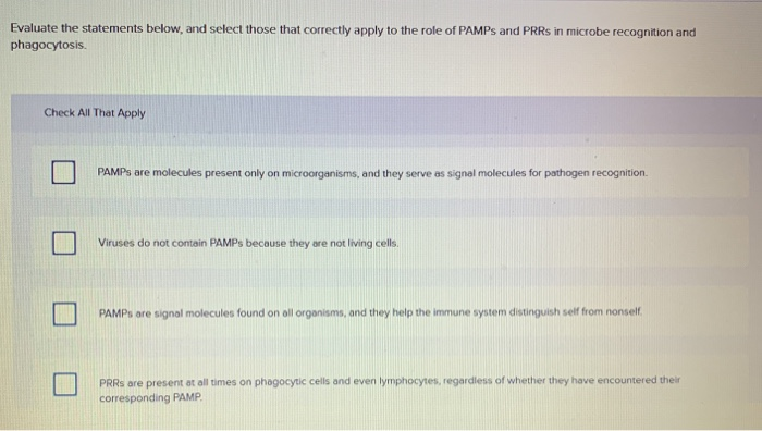 Solved Evaluate the statements below, and select those that | Chegg.com
