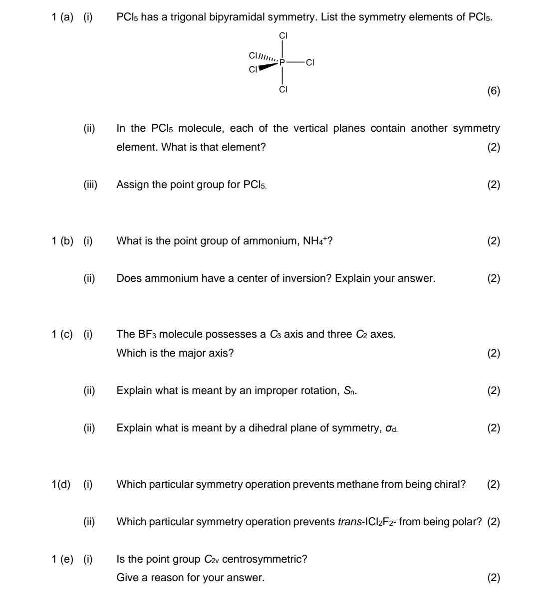 Trigonal Bipyramidal Pcl5