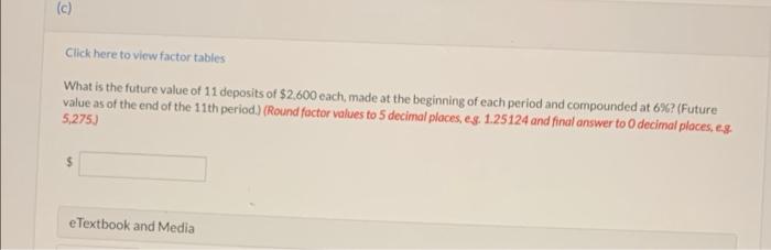 Solved using the appropriate interest table, answer the | Chegg.com