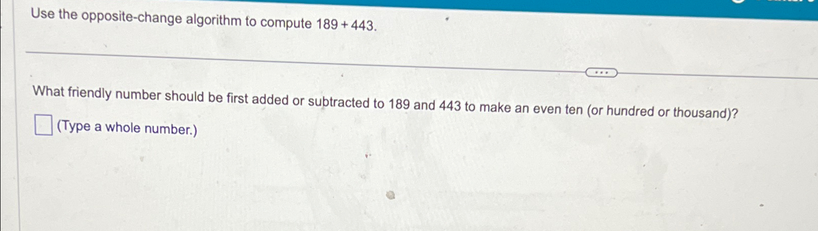 Solved Use the opposite-change algorithm fo compute | Chegg.com