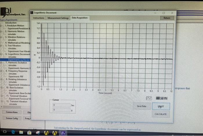 Lab experiment_2: Damping effect Experiment Procedure | Chegg.com