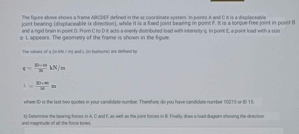Solved 5(a) L 2L q D А, B С F =qL IS Z L F The figure above | Chegg.com