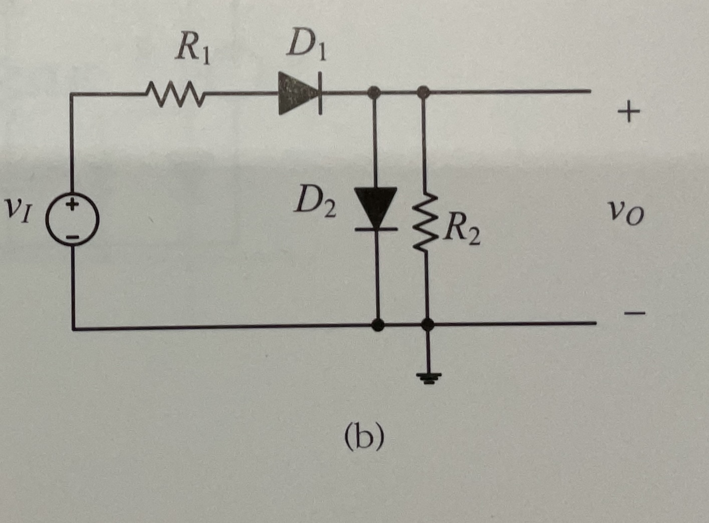Solved Using the ideal diode model, find the output voltage | Chegg.com