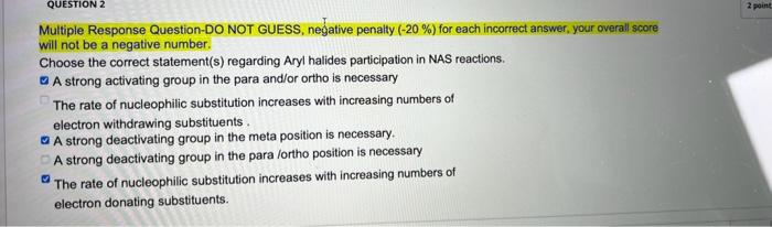 Solved Multiple Response Question-DO NOT GUESS, negative | Chegg.com