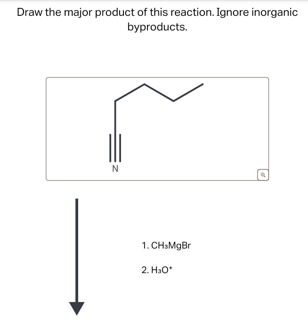 Solved Draw the major product of this reaction. Ignore | Chegg.com