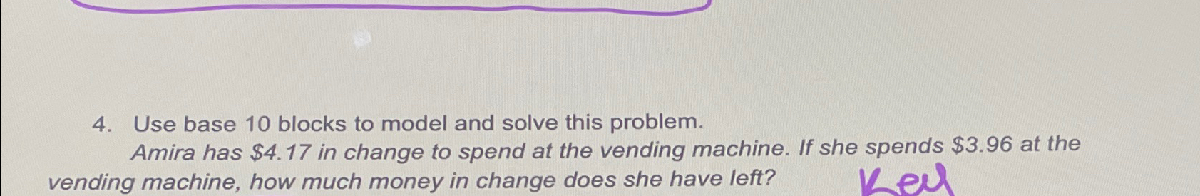 Solved Use base 10 ﻿blocks to model and solve this | Chegg.com