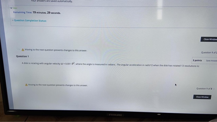 Solved Your answers are saved automatically. Remaining Time: | Chegg.com