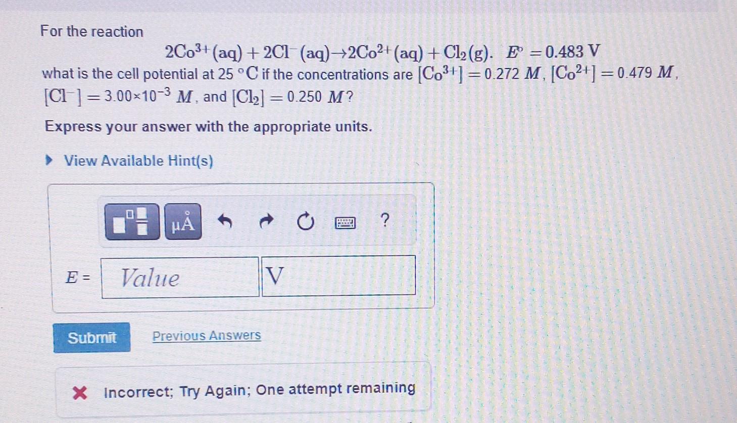 Solved For the reaction \\[ 2 | Chegg.com