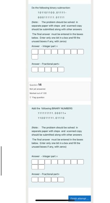 Solved Do the following binary subtraction 101101100.01111- | Chegg.com