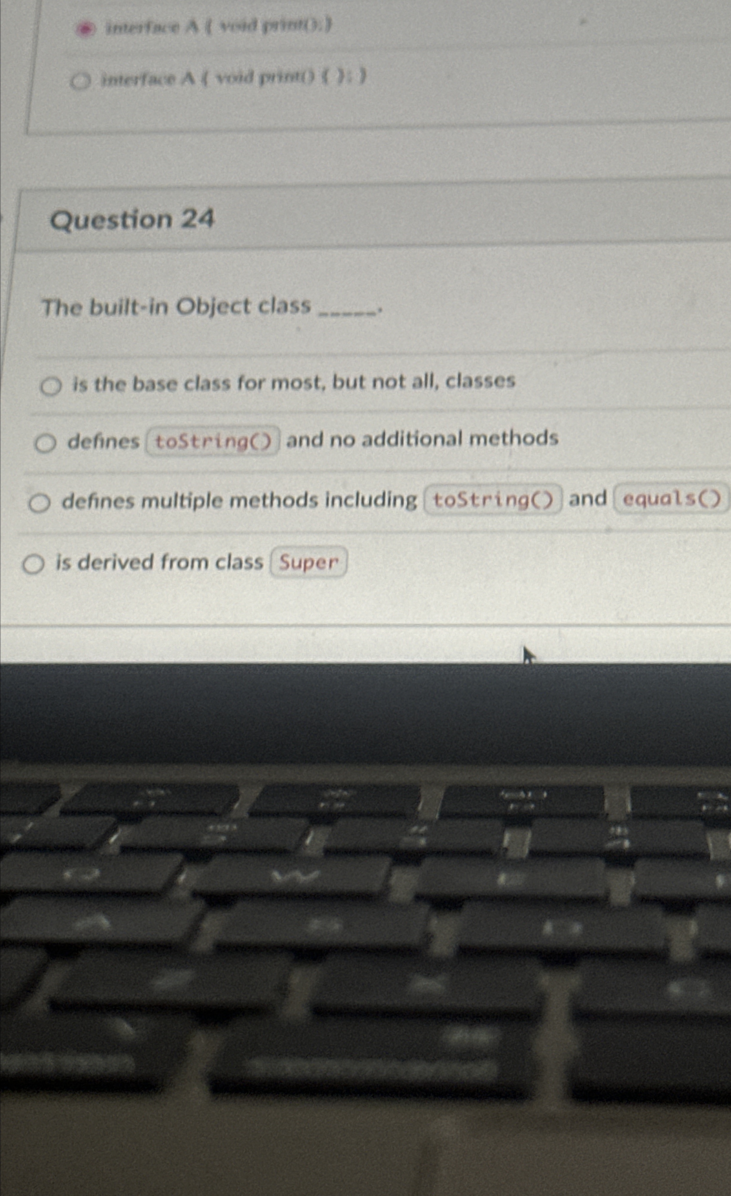 Solved imerimce A ( ﻿Youd perimi).) ﻿imertace A ( ﻿void | Chegg.com