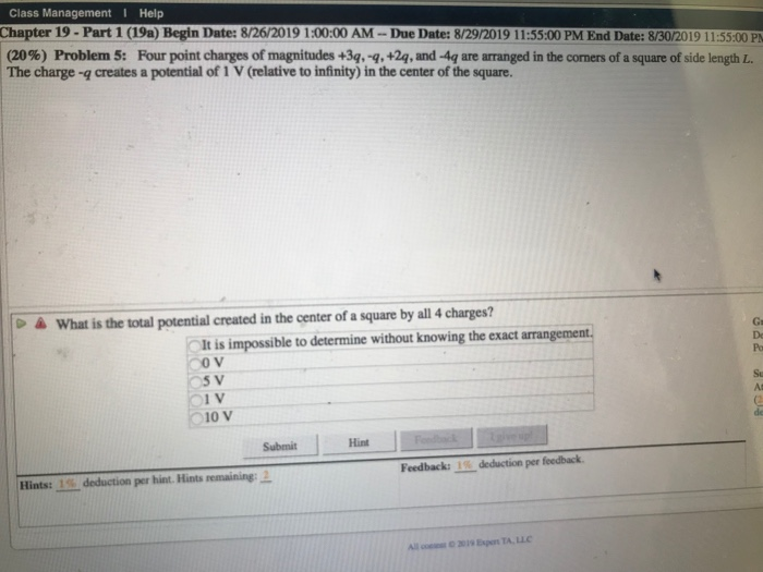 Solved Class Management | Help Chapter 19 - Part 1 (19a) | Chegg.com