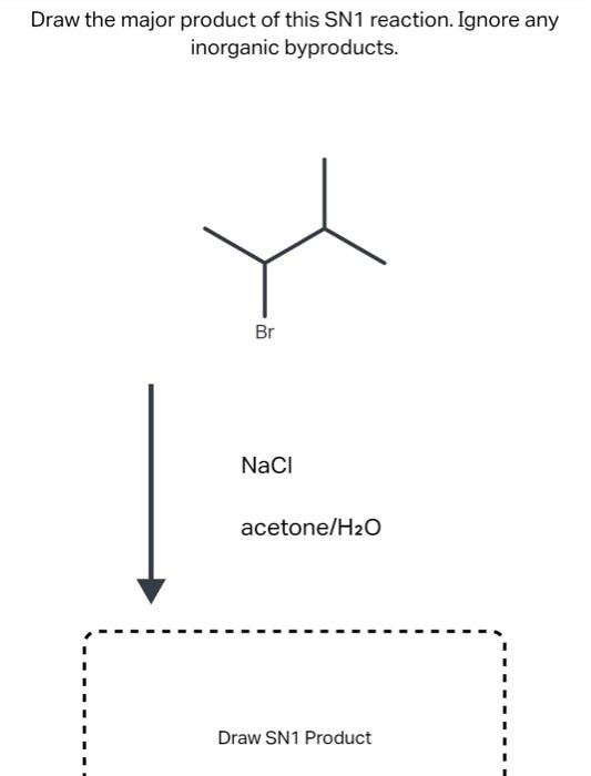 Solved Draw the major and minor products of this E1 | Chegg.com