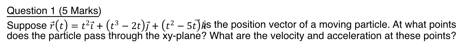 Solved Question 1 (5 ﻿Marks)Suppose | Chegg.com