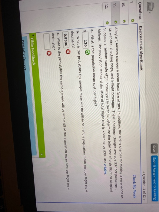 Solved Save Submit Assignment for Grading Question 11 of 12 | Chegg.com