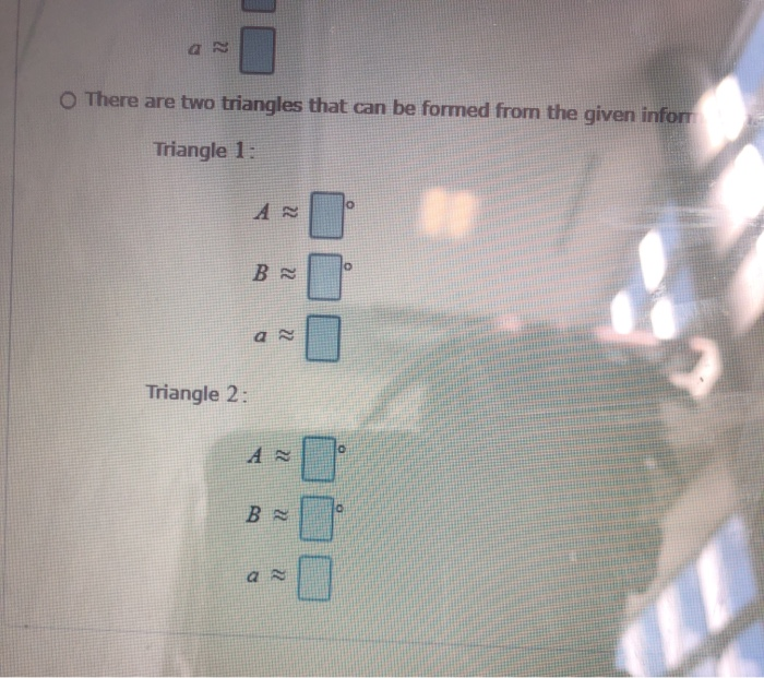 Solved Information is given about AABC. Determine if the | Chegg.com