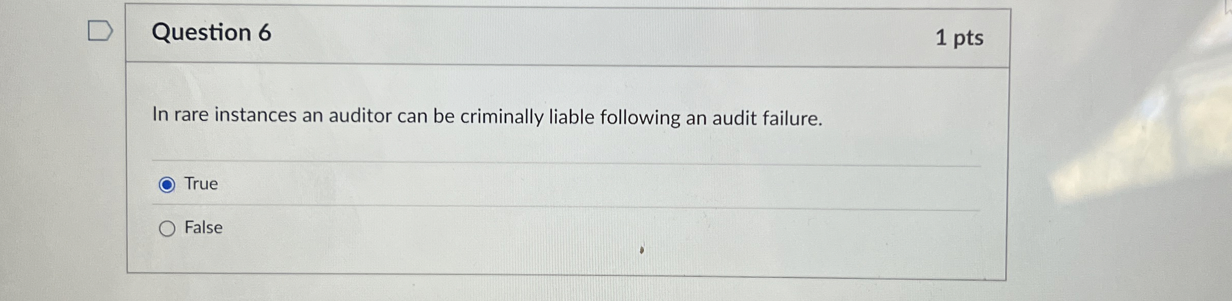 Solved Question 61 ﻿ptsIn rare instances an auditor can be | Chegg.com
