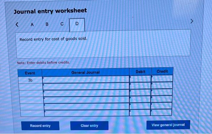Solved Exercise 4-2A (Static) Effect of inventory | Chegg.com