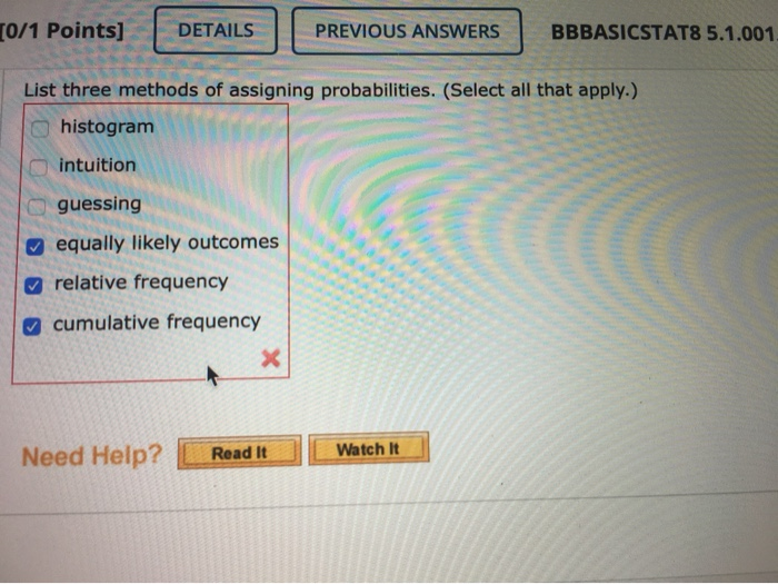 Solved [0/1 Points] DETAILS PREVIOUS ANSWERS BBBASICSTAT8 | Chegg.com