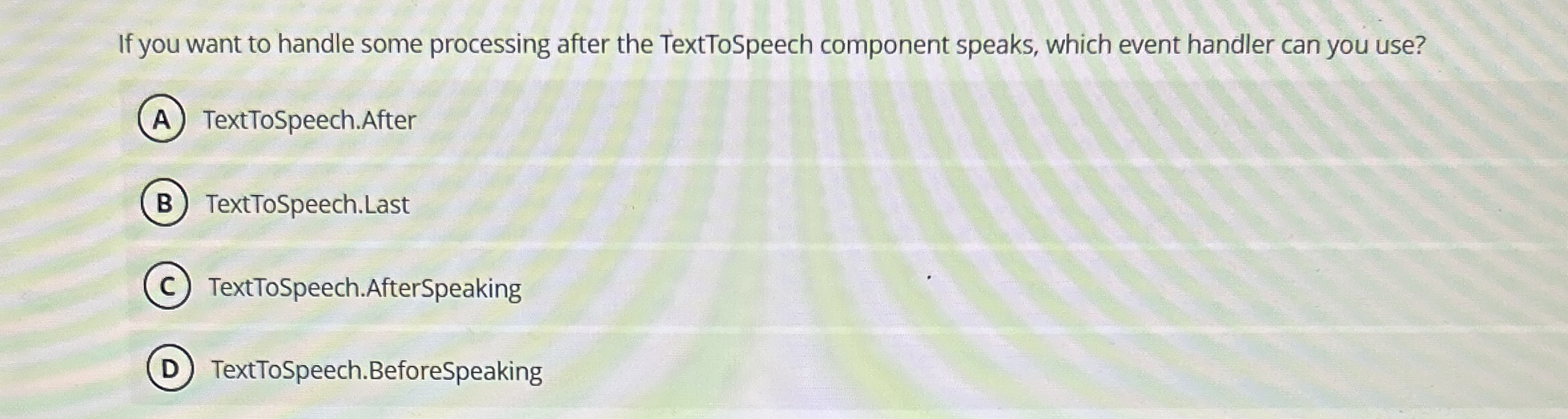 Solved If you want to handle some processing after the | Chegg.com