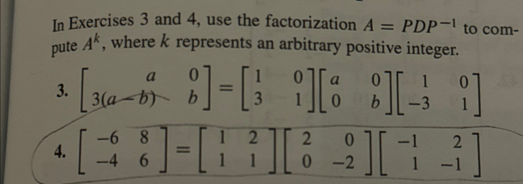 Solved In Exercises 3 ﻿and 4 ﻿use The Factorization A Pdp 1