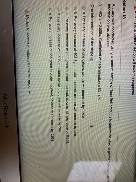 Solved A study was conducted using a random sample of Taco | Chegg.com