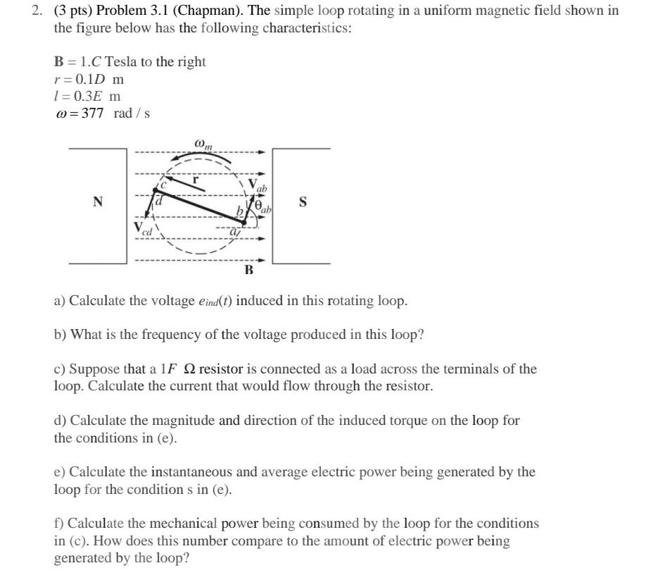 Solved 2. (3 pts) Problem 3.1 (Chapman). The simple loop | Chegg.com