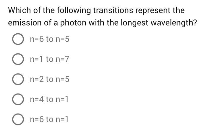 Solved Which of the following transitions represent the | Chegg.com