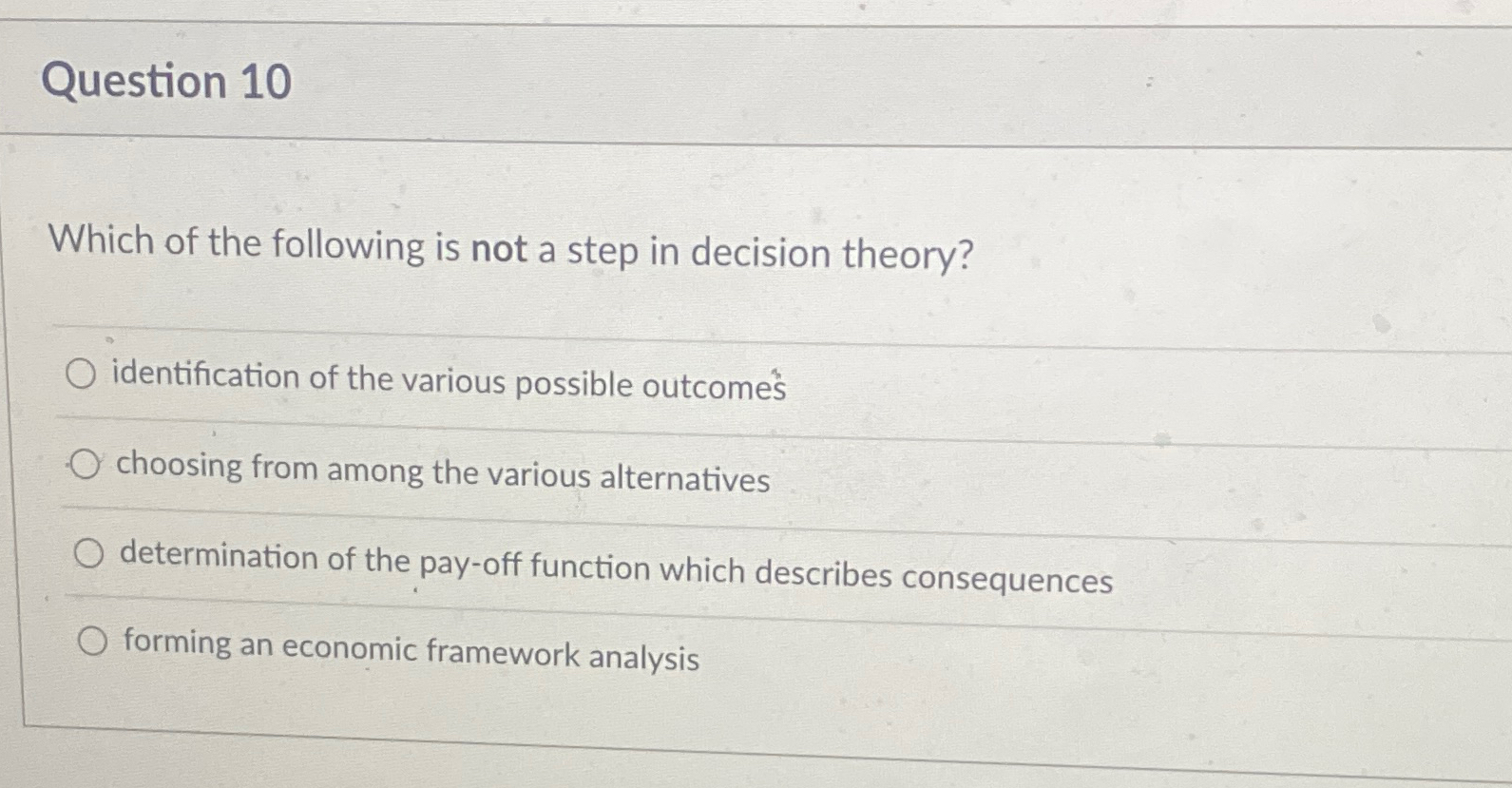 Solved Question 10Which of the following is not a step in | Chegg.com
