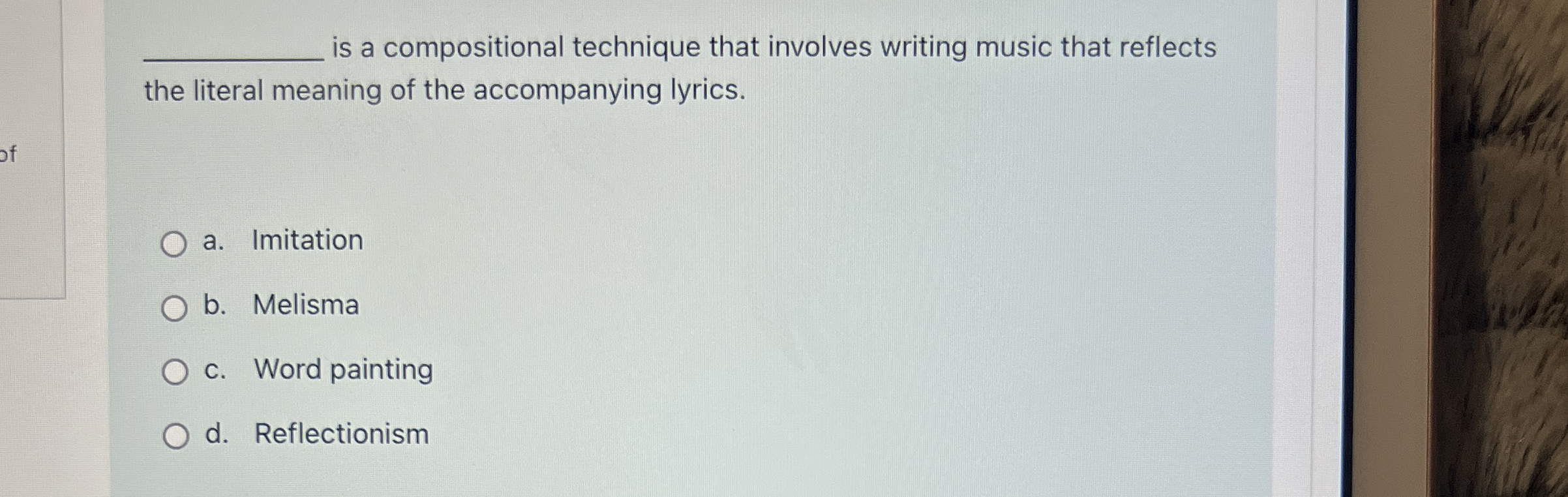 Solved q, ﻿is a compositional technique that involves | Chegg.com