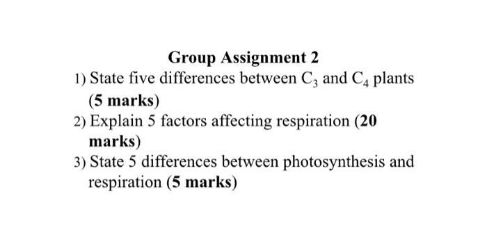 Solved Group Assignment 2 1) State five differences between | Chegg.com