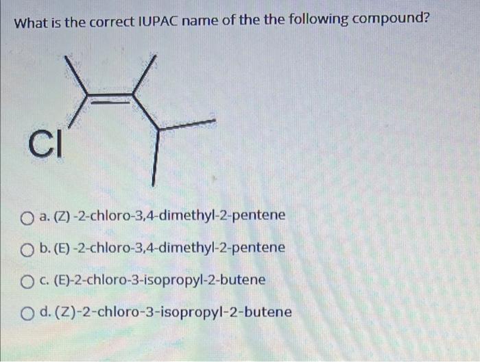 Solved Assign the correct E-Z designation for each of the | Chegg.com
