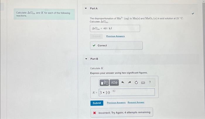 Solved Calculate \\( \\Delta G_{\\mathrm{m}}^{\\mathrm{p}} | Chegg.com