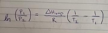 Solved How do I isolate Delta Hvap so I can solve for it? ﻿I | Chegg.com