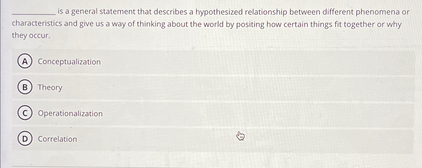 Solved is a general statement that describes a hypothesized | Chegg.com