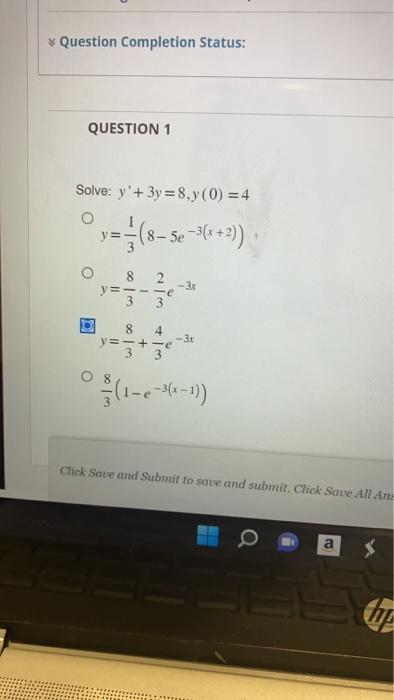 Solved ⋆ Question Completion Status: QUESTION 1 Solve: | Chegg.com