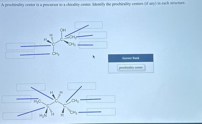 Solved A prochirality center is a precursor to a chirality | Chegg.com