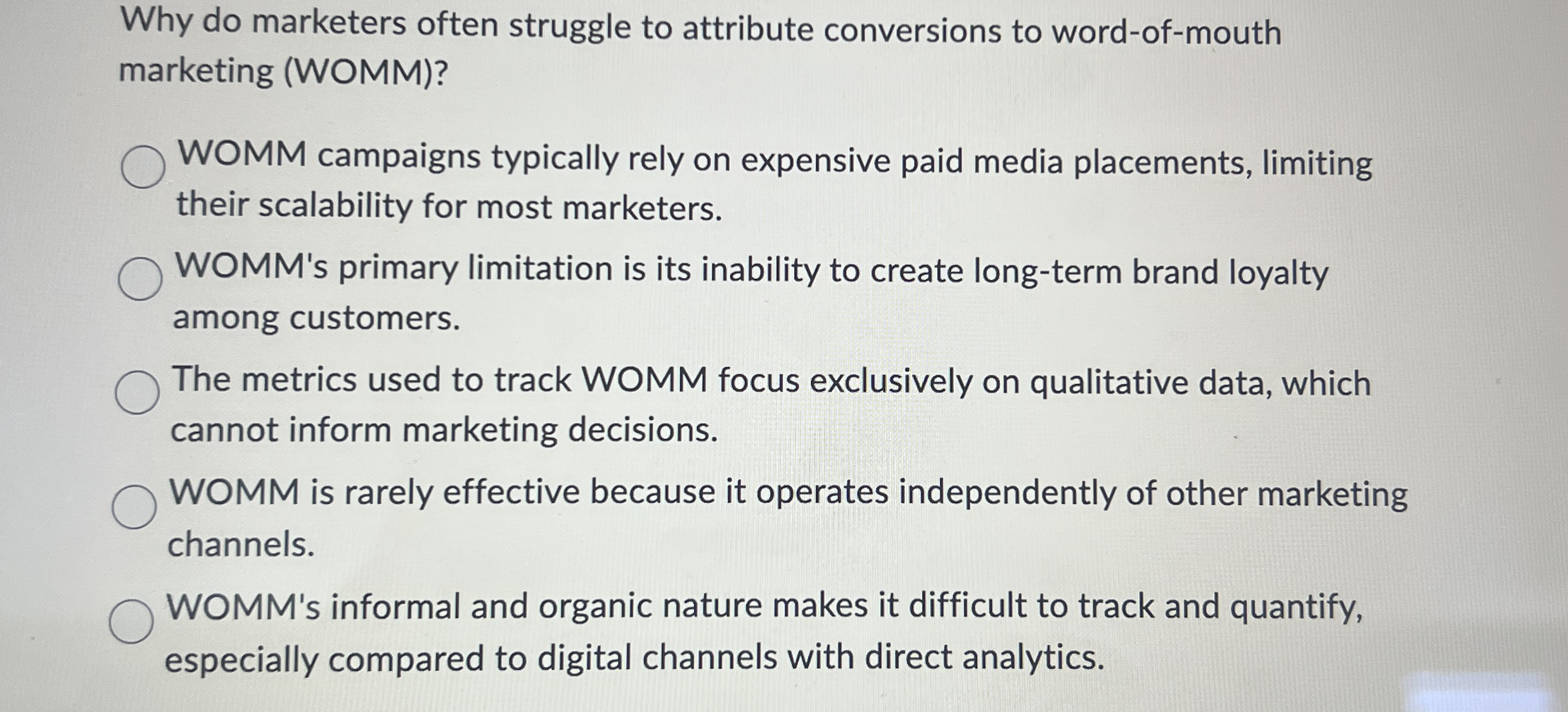 Solved Why do marketers often struggle to attribute | Chegg.com