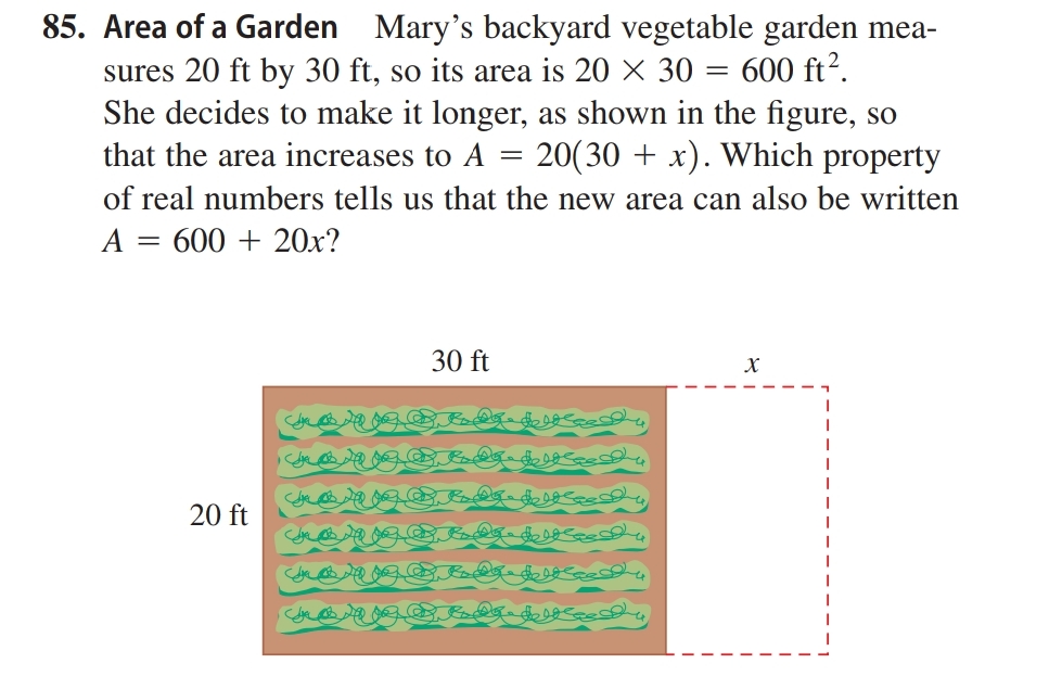 Solved Area of a Garden Mary's backyard vegetable garden | Chegg.com