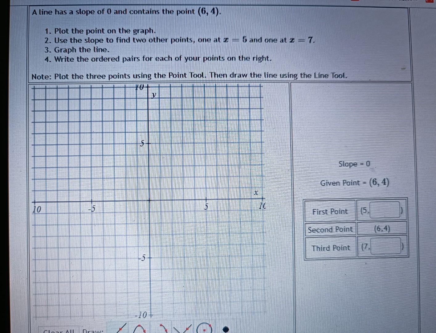 Solved A line has a slope of 8/7 and contains the point | Chegg.com