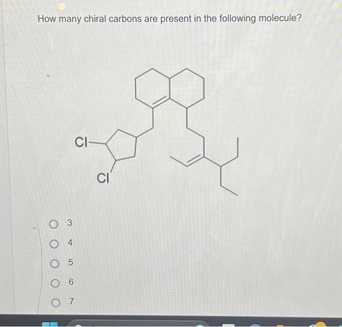 Solved How many chiral carbons are present in the following | Chegg.com