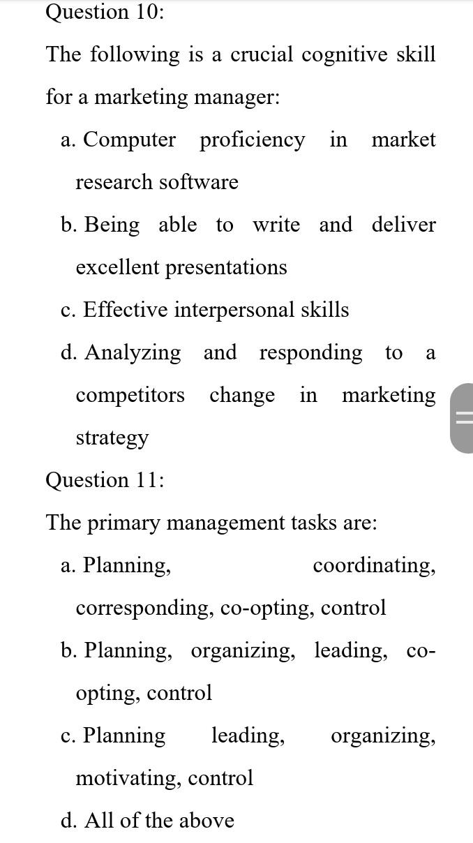 Solved a. Question 1: Typical job titles of middle | Chegg.com