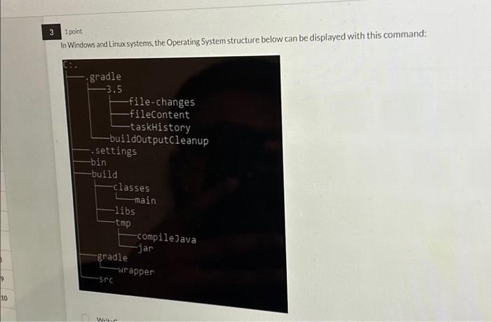 Solved 9 10 3 1 point In Windows and Linux systems, the | Chegg.com