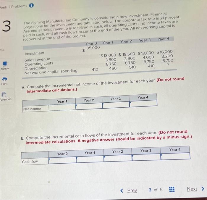 Solved The Fleming Manufacturing Company is considering a | Chegg.com