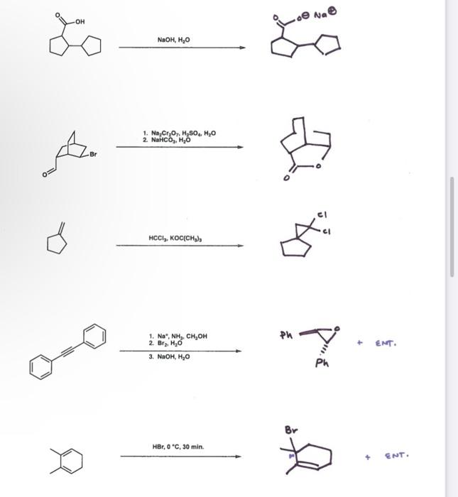 Solved NaOH,H2O 1. Na∗,NH2,CH2OH 2. Br2,H2O 3. NaOH,H2O EMr. | Chegg.com
